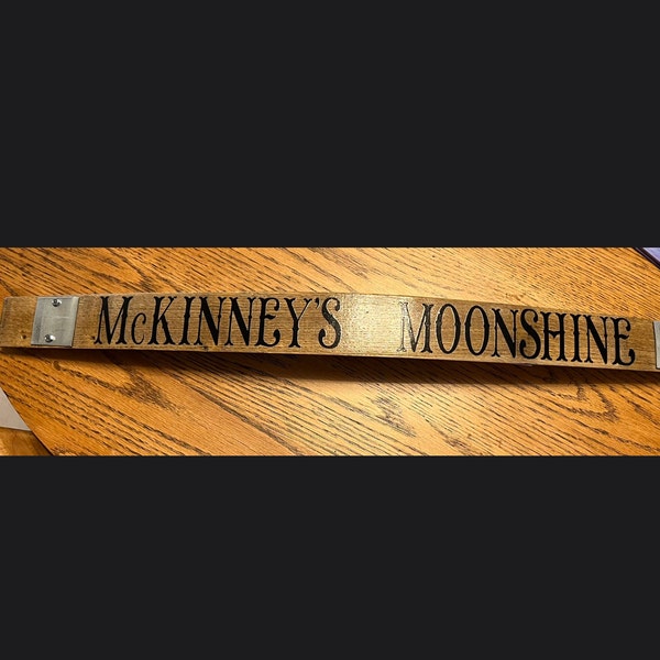 WINE Barrel Stave Sign- 34.5”L / Custom Staves / Personalized Rustic ...