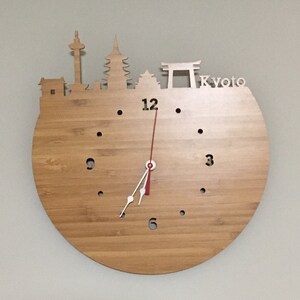 Mumbai Skyline Wood Clock India Time Zone Clock Wall or | Etsy