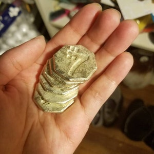 Galactic Credits set of 2 Metal Coins for Star Wars Sabacc - Etsy