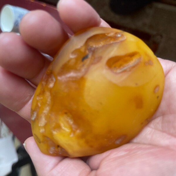 Stunning Natural Honey Amber With Fossil Inclusions, Natural Baltic ...