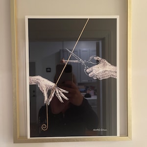 Thread of Life Ancient Greek Mythology Art Print, Gold Foil Embellished ...