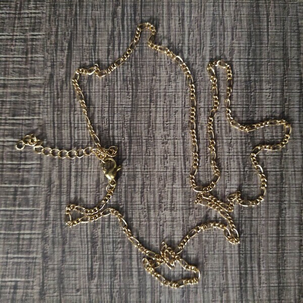 18K Gold Filled Chain Necklace, Twisted Chain, 18K Stainless Steel ...