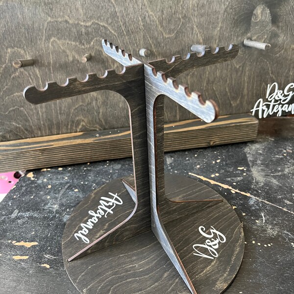 Keychain Display Stand Digital File - 3 Designs - Ai SVG PDF - Laser ...