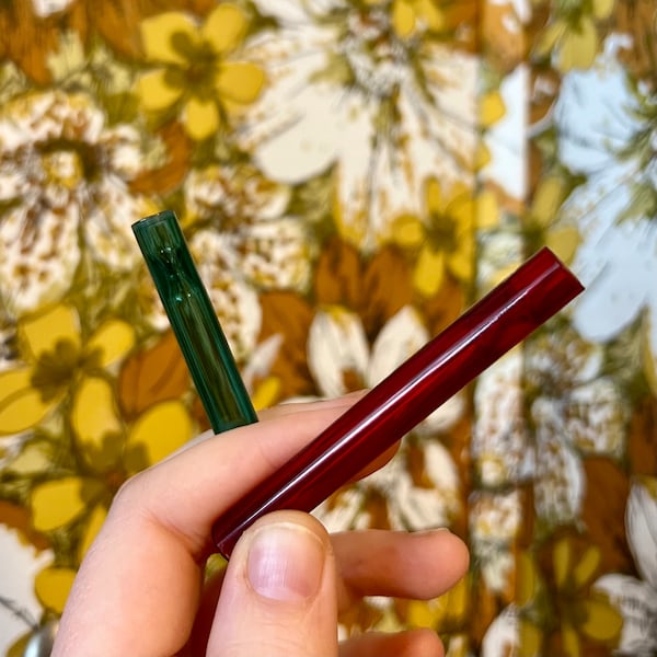 Teal Glass One Hitter for Your Hitter Box / Dugout Box (please Read ...