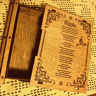 Slider Book Box Laser Cut Svg Files, Wood Gift Slider Book Box, Vector ...