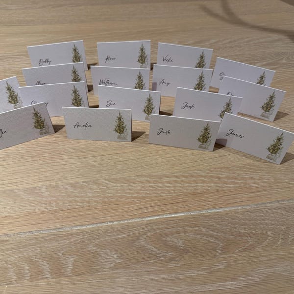 Christmas Name Cards | Name Tags | Place Cards | Santa | Snowmen ...