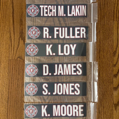 Firefighter Locker Tag - Etsy