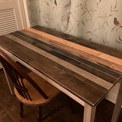Solid Wood Desk the Westley Modern Farmhouse Style Laptop Table ...