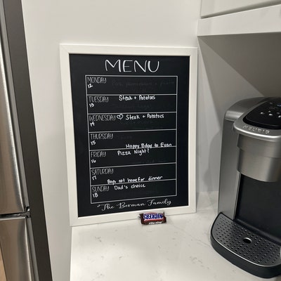Personalized Chalkboard Menu, Chalkboard Kitchen Sign, Personalized ...