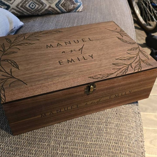 Personalization Custom Memory Keepsake Wooden Love Box Wedding ...