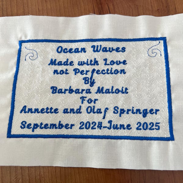 Custom Embroidered Quilt Labels - Etsy