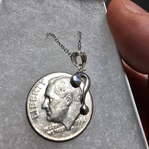 Question Mark Necklace in 925 Sterling Silver, Question Mark Jewelry - Etsy