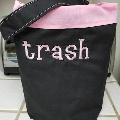 Car Trash Bag-custom Made in Any Color or Print Grey and - Etsy