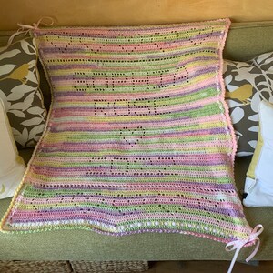 Crochet Blanket Pattern Little Princess Filet Blanket PDF Uk - Etsy