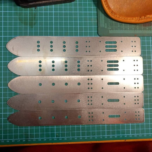 Leather Belt Strap Stencil, Leather Craft Belt Ruler, Belt Strap End ...
