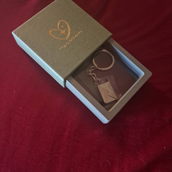 Custom Engraving Keychain, Personalized Mail Envelope Keychain, Love ...
