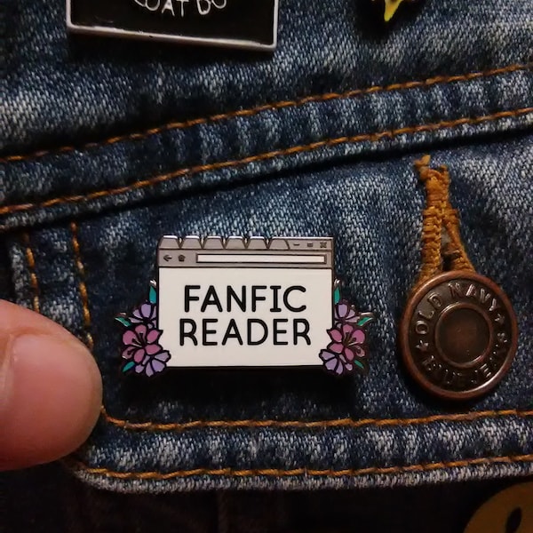 Fanfic Pin, Fandom Enamel Pin, Anime Enamel Pin, Fanfic Reader Enamel ...