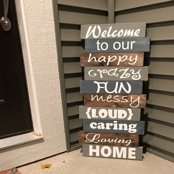 Fall Front Porch Decor/crazy Fun Family Sign/outdoor Fall Decor/front ...