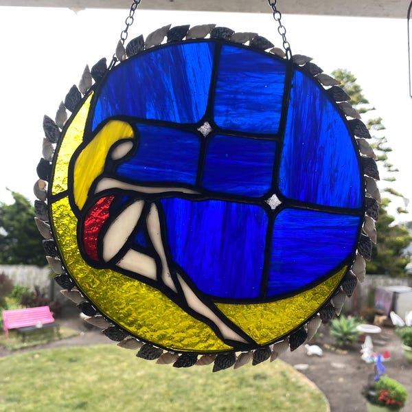 Modern Stained Glass Pattern, DIY Stained Glass, Pattern Pdf, Abstract ...