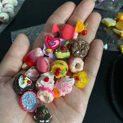 Random Resin Cake Candy, Candy Food Cabochon, Kawaii Fake Food Deco ...