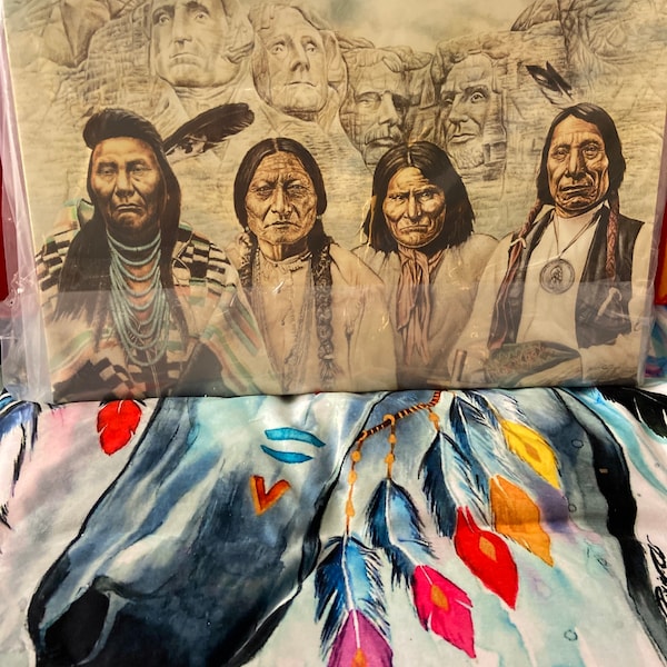 Native Mount Rushmore American// "original Founding Fathers" Art Print ...