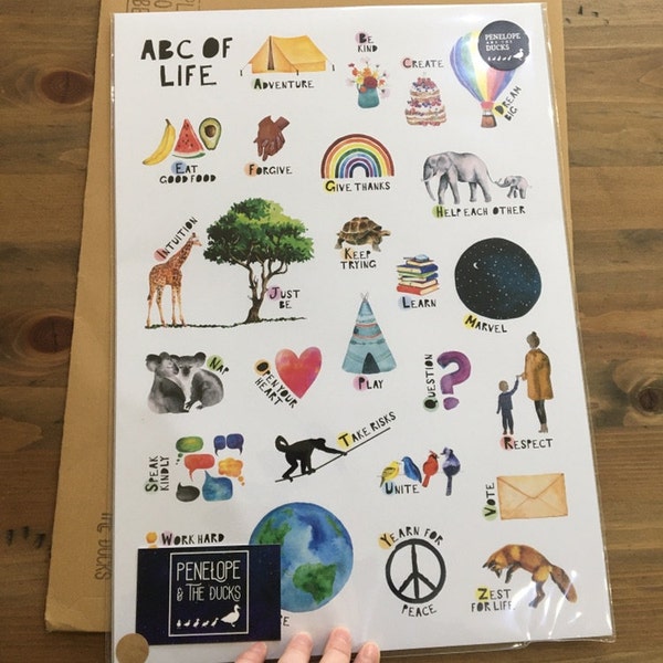 Children's Alphabet Print, Nursery Poster, Alphabet Poster, Abc Poster ...