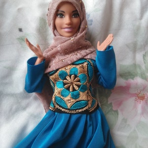 White Hijab Abaya Ihram Burqa Niqab Hajj Barbie Doll | Etsy
