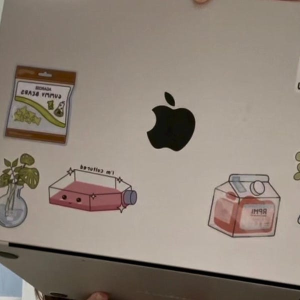 Cell Culture Flask Vinyl Sticker | Cell Biology Gift for Phd Scientist ...