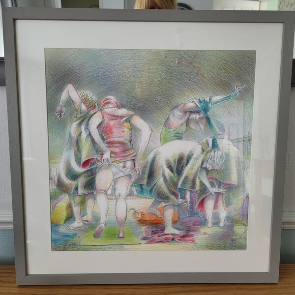 Art Print by Nancy Farmer - 'floating' - From a Swimmer Painting - Open ...