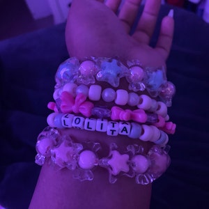 Scene Queen Kandi Bracelet: Emo Jewelry VSCO Girl - Etsy
