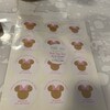 Minnie Mouse Sticker, Personalized, Printed & Shipped, Thank You ...