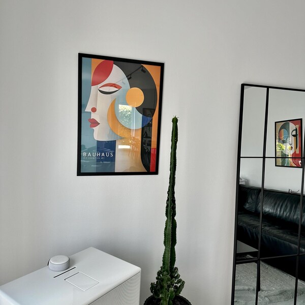 PICA Bauhaus Poster - Abstract Bauhaus Print | Mid Century Modern ...