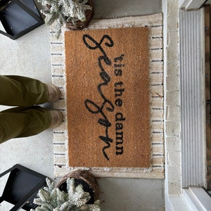 Pink Hey Yall Cow Print Doormat Animal Print Western Ranch Farm Custom ...