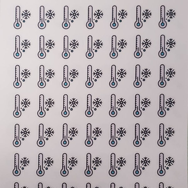 Cold Planner Sticker Cold Icon Sticker Cold Sticker - Etsy