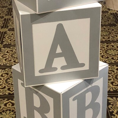 ABC Blocks Letter Blocks Alphabet Blocks Party Decorations - Etsy