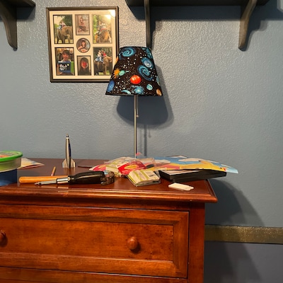 Outer Space Lamp Shade. Galaxy. Milky Way. Earth. Planets. Stars ...