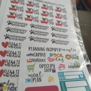 Grocery Shop Planner Stickers Set of 44 Grocery Shopping - Etsy