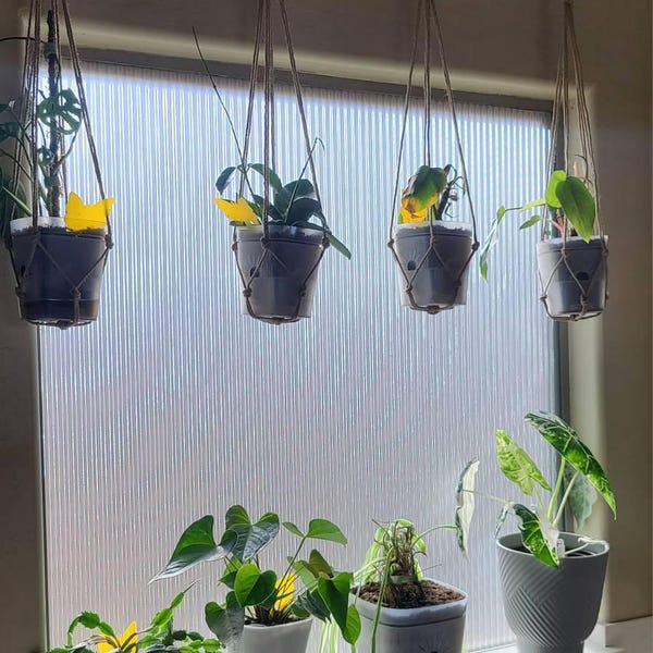 Reeded Glass Privacy Screen - Static Cling Frosted Window Film - DIY ...