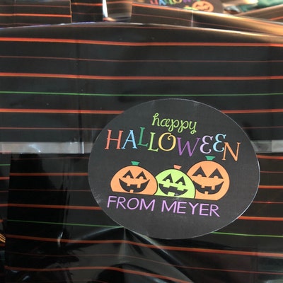 Personalized Halloween Stickers, Kids Halloween Treat Bag Labels Tags ...