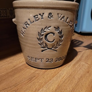 Personalized Stoneware Marriage Crock Fall Wedding | Etsy