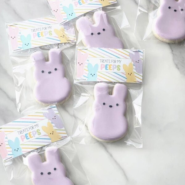 Treats for My PEEPS Treat Bag Topper 4", 4.5", 5" and 6.5", Easter ...
