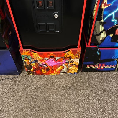 Street Fighter 2 Turbo 35th Arcade 1up Cabinet Riser Graphics Decals ...
