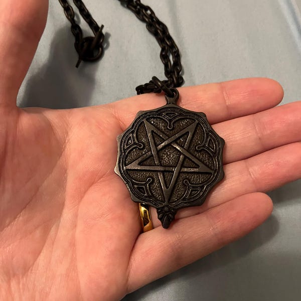 Thelemic Symbol Unicursal Hexagram Star Ring , Occult Mysterious ...