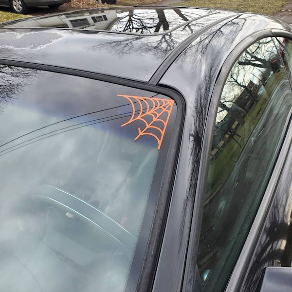 Spider Web Decal | Halloween Decals for Car | Spooky Bitch | Goth Car ...