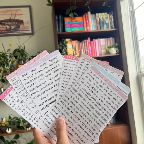 Smutty Good Time (3rd Edition) Sticker Sheet, Book Annotating Stickers ...