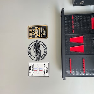 Personalized Metal Car Sign, Car Signs for Garage, Car Name Sign ...