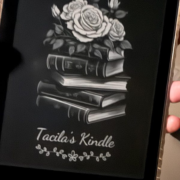 YOUR NAME Personalized Kindle Lock Screen, Wallpaper for Kindle ...