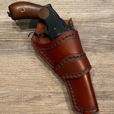 Western Cowboy Single Action Leather Holster El Dorado Style schofield ...