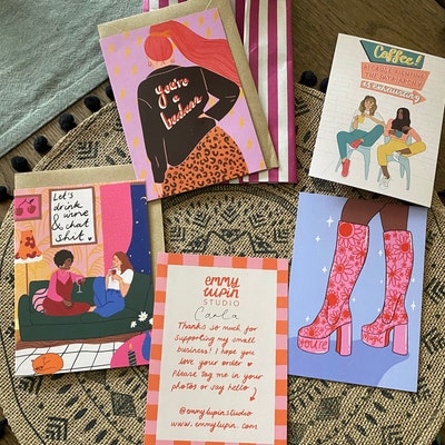 My Body is Not Your Opinion Illustrated Postcard Feminist Art - Etsy