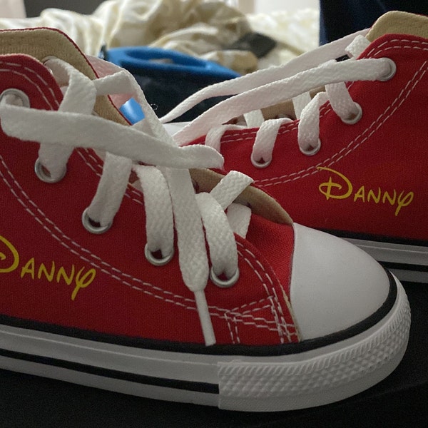 Mickey Mouse Sneakers Shoes/ Mickey Mouse First Birthday Outfit Boy ...